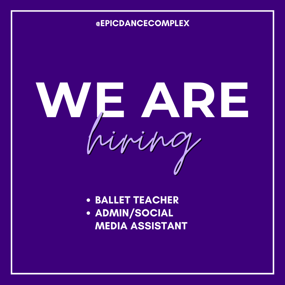 Dance Studio Jobs | Epic Dance Complex | Dance Classes Saskatoon